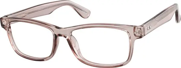 Zenni Rectangle Full Rim Eyeglasses - Pink