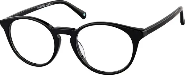Zenni Round Full Rim Frame - Black