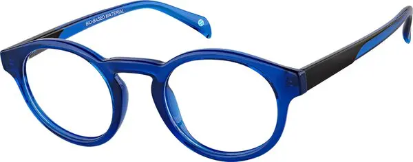 Zenni Round Full Rim Frame - Blue