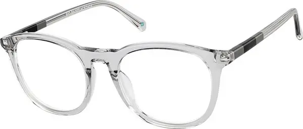 Zenni Round Frame Eyeglasses - Crystal Gray