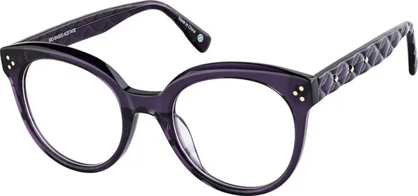 Zenni Round Frame Eyeglasses - Purple