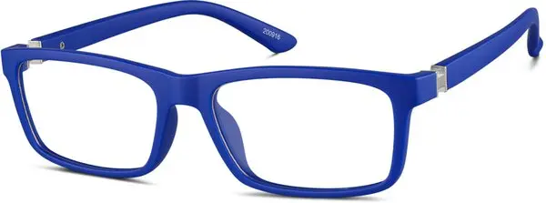 Zenni Classic Rectangle Full Rim Eyeglasses - Blue