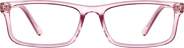 Zenni Classic Rectangle Full Rim Eyeglasses - Pink