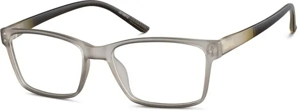 Zenni Classic Rectangle Eyeglasses Full Rim Frame - Smoke