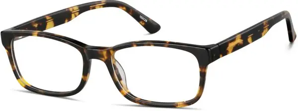 Zenni Classic Rectangle Full Rim Eyeglasses - Tortoiseshell