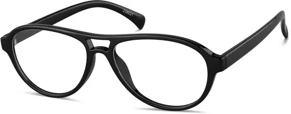 Zenni Aviator Full Rim Eyeglasses - Black