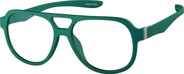 Zenni Aviator Full Rim Eyeglasses - Green