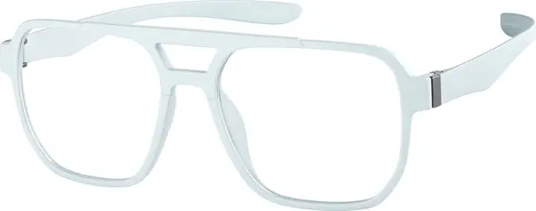 Zenni Aviator Eyeglasses Full Rim Frame - Ice Blue