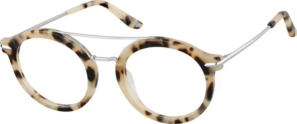 Zenni Aviator Eyeglasses Full Rim Frame - Ivory Tortoiseshell