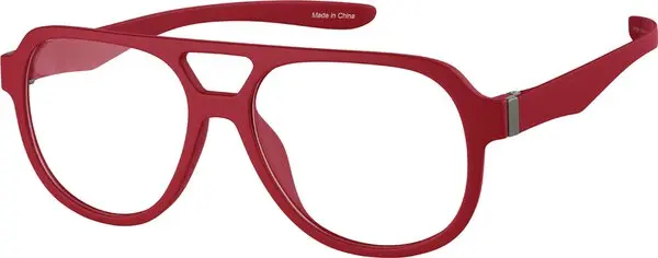 Zenni Aviator Full Rim Frame - Red