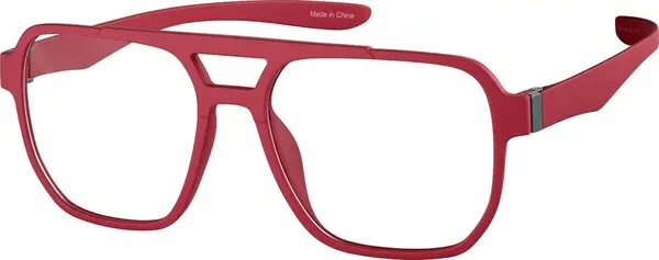 Zenni Aviator Full Rim Frame - Red