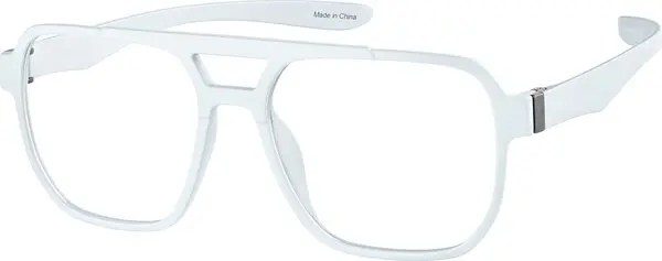 Zenni Aviator Full Rim Frame - White