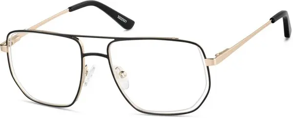 Zenni Aviator Full Rim Frame - Black