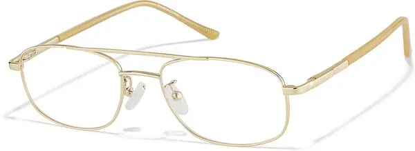 Zenni Aviator Full Rim Frame - Gold