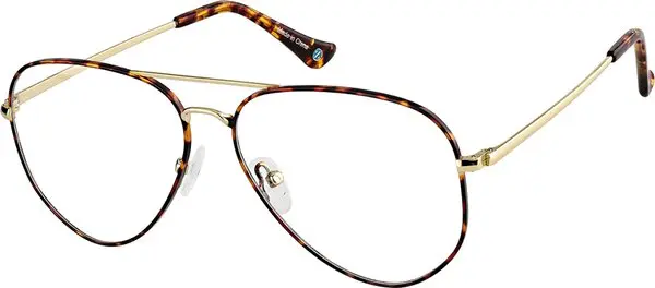 Zenni Aviator Full Rim Frame - Tortoiseshell