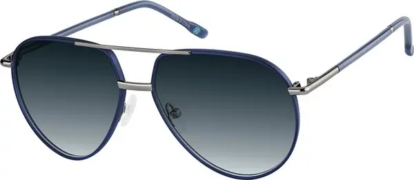 Zenni Aviator Full Rim Sunglasses - Blue