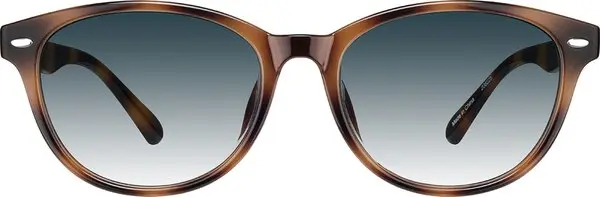 Zenni Oval Eyeglasses Universal Bridge Fit Plastic Full Rim Frame - Tortoiseshell