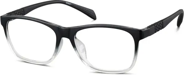 Zenni Square Eyeglasses Full Rim Frame - Black