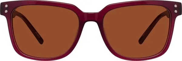 Zenni Square Frame Eyeglasses - Red