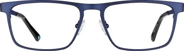 Zenni Classic Rectangle Eyeglasses Titanium Full Rim Frame - Navy