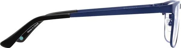 Zenni Classic Rectangle Eyeglasses Titanium Full Rim Frame - Navy