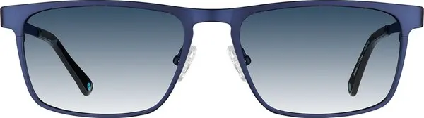 Zenni Classic Rectangle Eyeglasses Titanium Full Rim Frame - Navy