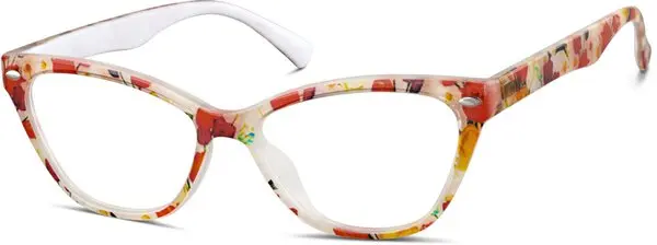 Zenni Cat-eye Full Rim Frame Eyeglasses - Coral