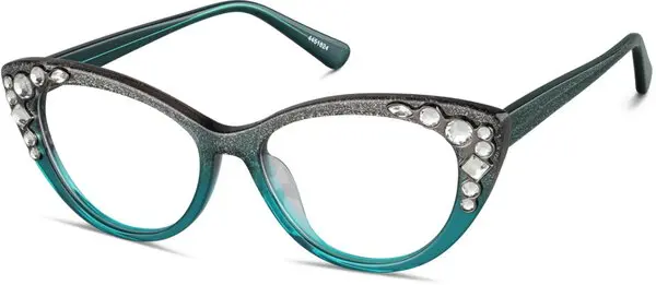 Zenni Cat-eye Full Rim Frame Eyeglasses - Gray