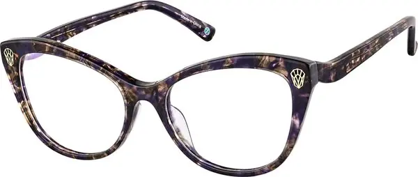 Zenni Cat-eye Full Rim Frame Eyeglasses - Purple Tortoiseshell
