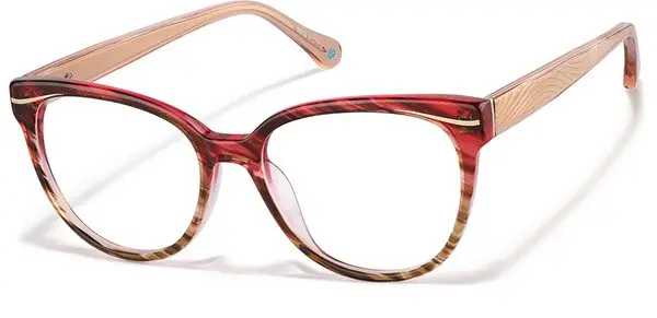 Zenni Cat-eye Full Rim Eyeglasses - Red