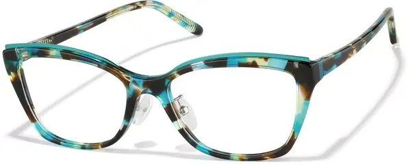 Zenni Cat-eye Full Rim Eyeglasses - Teal Tortoiseshell