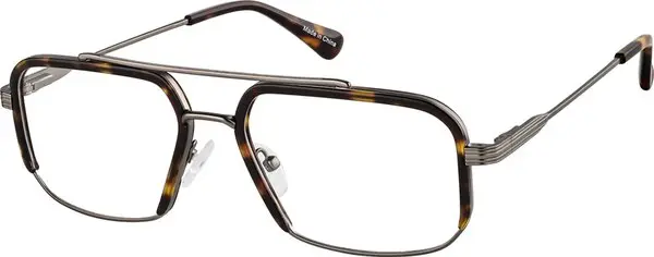 Zenni Aviator Full Rim Eyeglasses Frame - Tortoiseshell