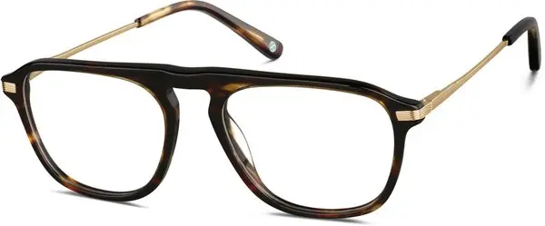 Zenni Aviator Full Rim Eyeglasses - Tortoiseshell