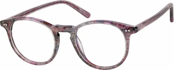 Zenni Full Rim Round Frame Eyeglasses - Pattern