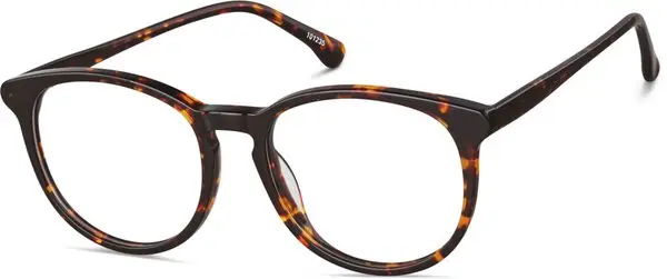 Zenni Round Full Rim Eyeglasses - Tortoiseshell