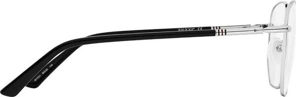 Zenni Geometric Eyeglasses Full Rim Frame - Silver