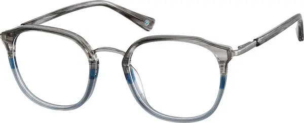 Zenni Geometric Full Rim Frame - Storm