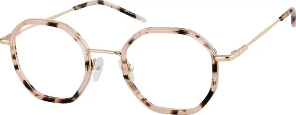 Zenni Geometric Full Rim Frame Eyeglasses - Tortoiseshell