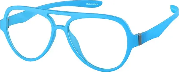 Zenni Aviator Full Rim Eyeglasses - Blue