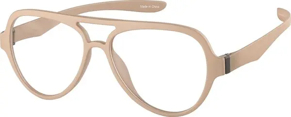 Zenni Aviator Full Rim Frame - Cream