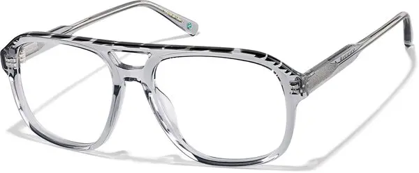 Zenni Aviator Full Rim Frame - Crystal Gray