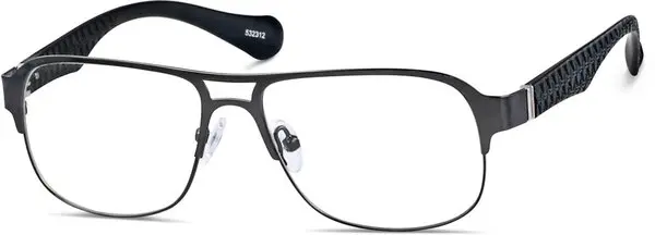 Zenni Aviator Full Rim Frame - Gray