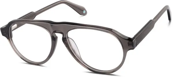Zenni Aviator Full Rim Eyeglasses - Gray