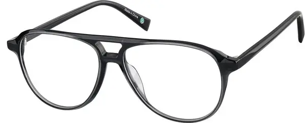 Zenni Aviator Full Rim Glasses - Gray