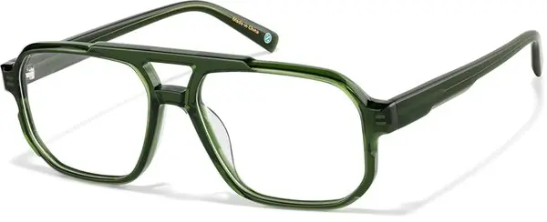 Zenni Acetate Aviator Eyeglasses - Green