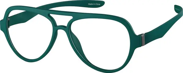Zenni Aviator Full Rim Eyeglasses - Green