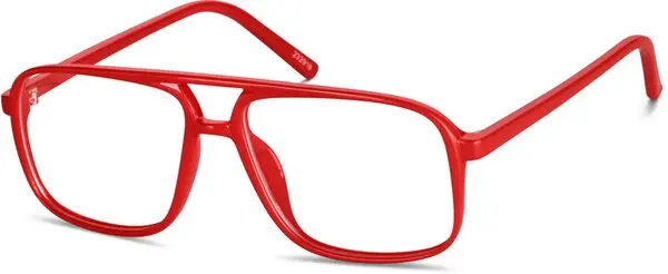 Zenni Aviator Full Rim Frame - Red