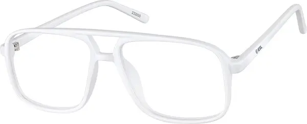 Zenni Aviator Full Rim Eyeglasses - White