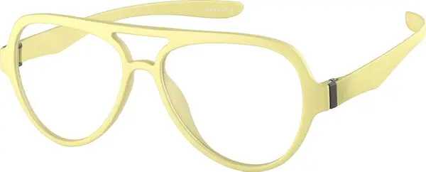 Zenni Acetate Aviator Eyeglasses - Yellow