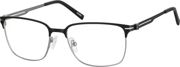 Zenni Browline Full Rim Eyeglasses - Black